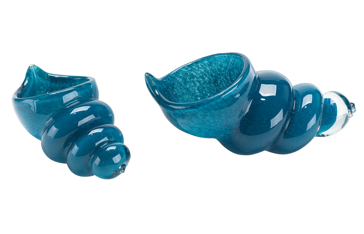 Ariana Shell Glass Sculpture - Set of 2 – Home Chic Home